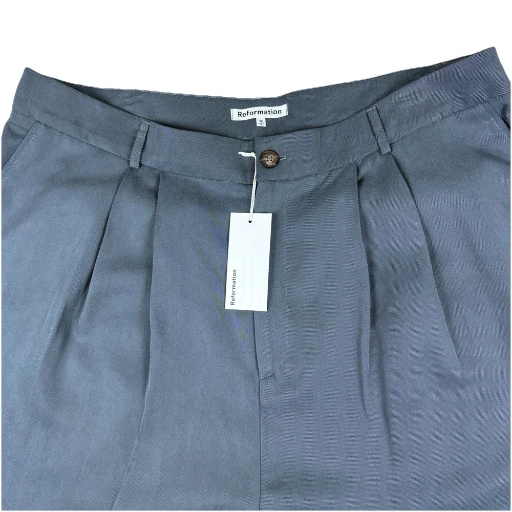 Reformation | Pants & Jumpsuits | Reformation Mason Pant Blue Gray ...